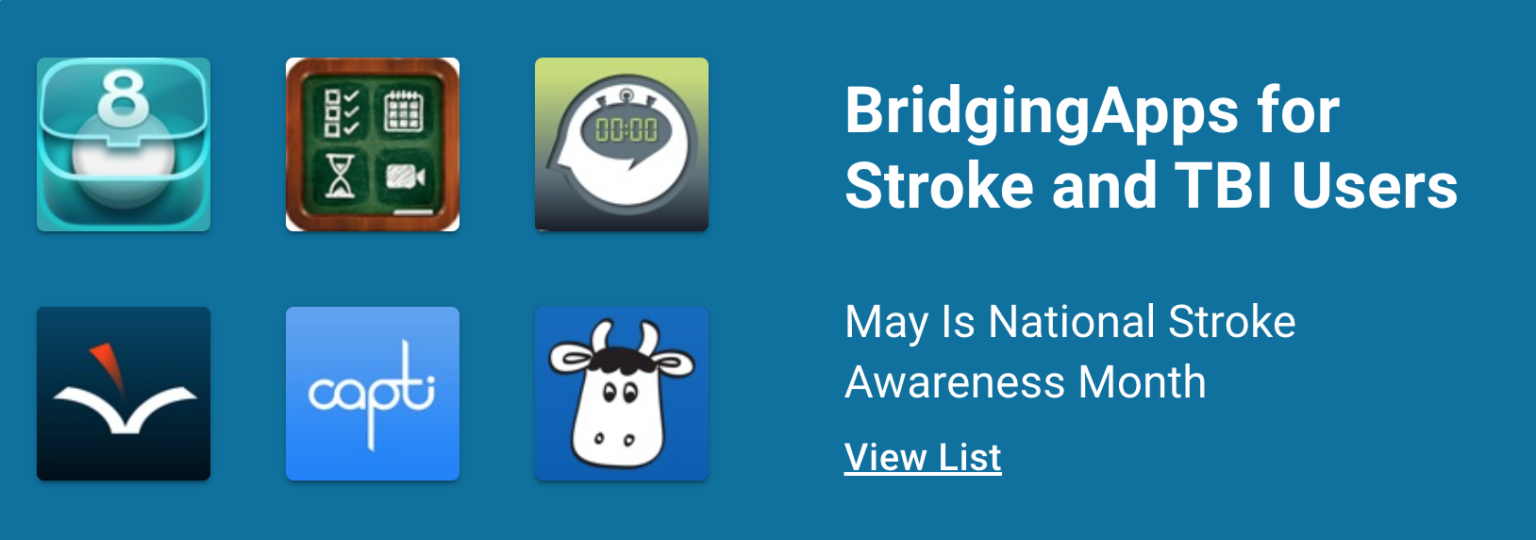 National Stroke Awareness Month–App List for Managing Stroke and TBI ...