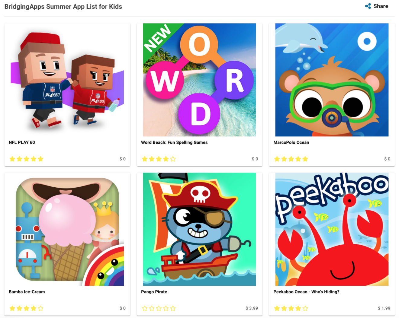 Fun Time: BridgingApps Summer App List for Kids – BridgingApps